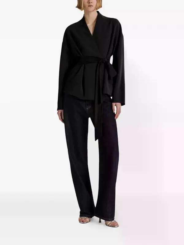 Alberta Ferretti Tie-waist V-neck Jacket