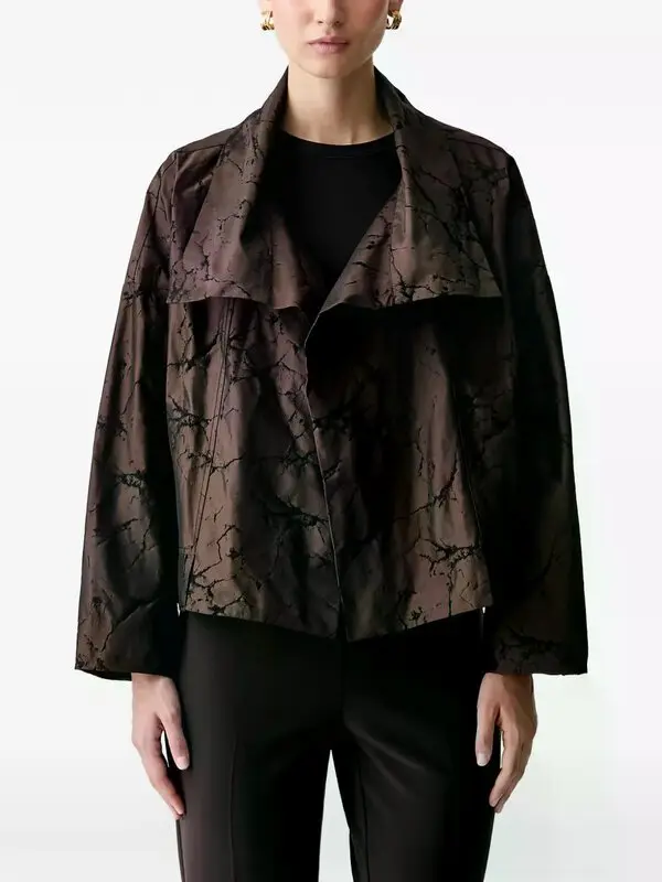 Joseph Ribkoff Marble-print Draped Jacket