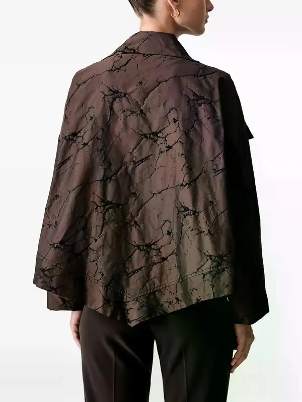 Joseph Ribkoff Marble-print Draped Jacket