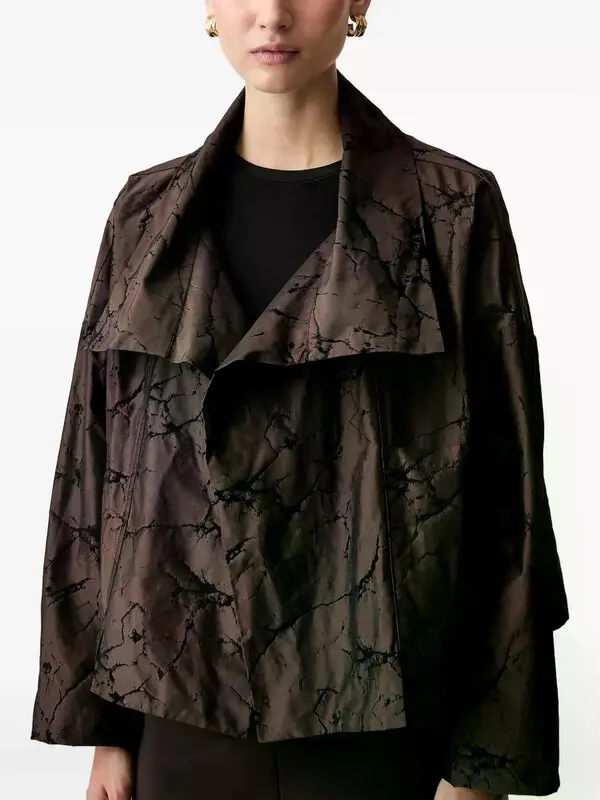 Joseph Ribkoff Marble-print Draped Jacket