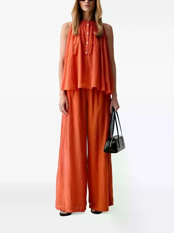 VICOLO Drawstring Wide-leg Trousers