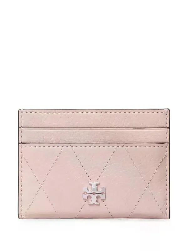 Tory Burch Charlie Quilted Card Holder - Pink