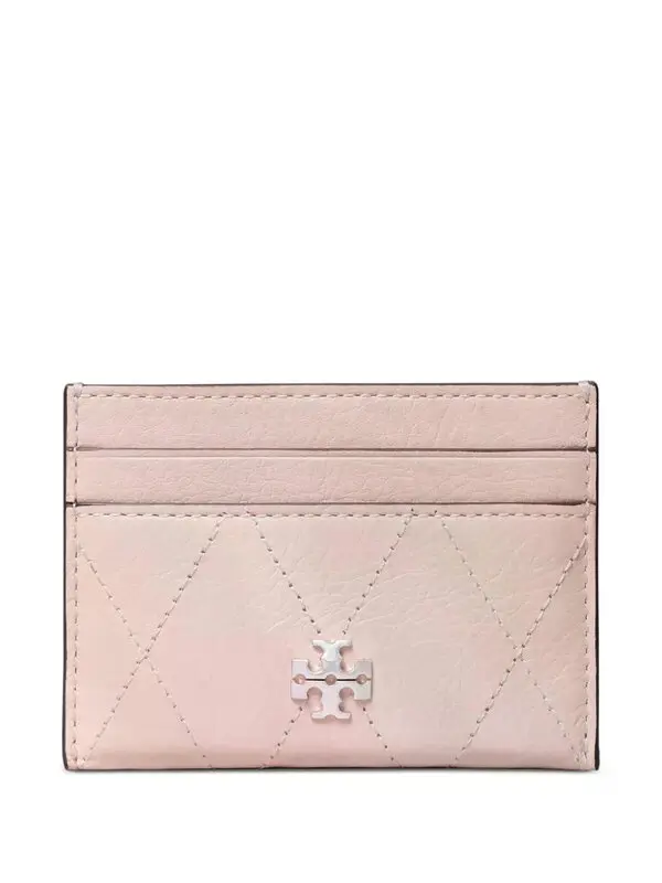 Tory Burch Charlie Quilted Card Holder - Pink