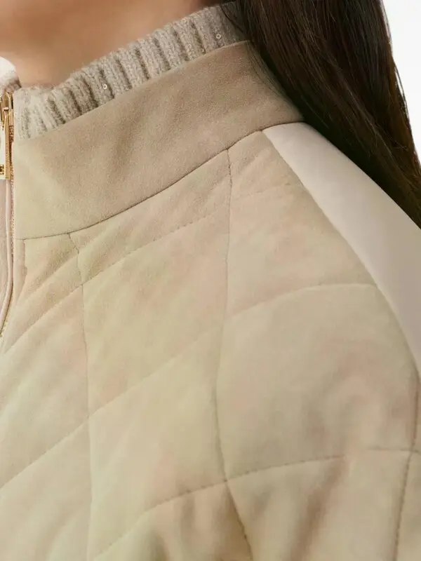 Fabiana Filippi Quilted High-neck Gilet - Neutrals