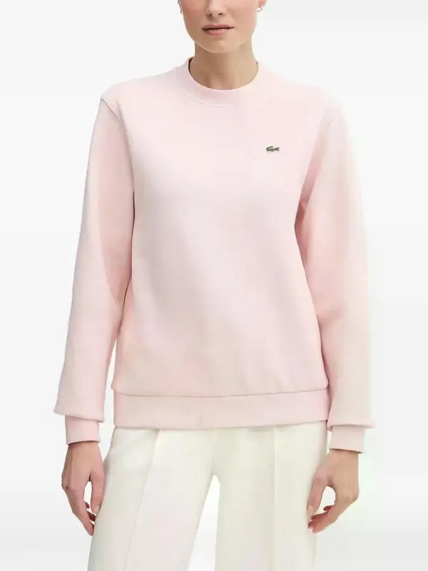 Lacoste Logo-patch Ribbed-trim Sweater