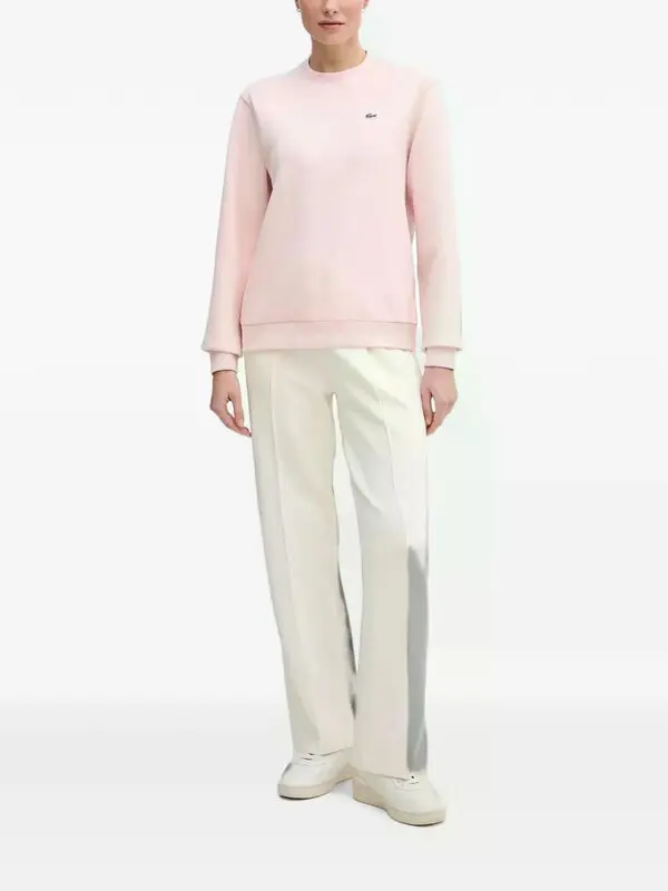 Lacoste Logo-patch Ribbed-trim Sweater