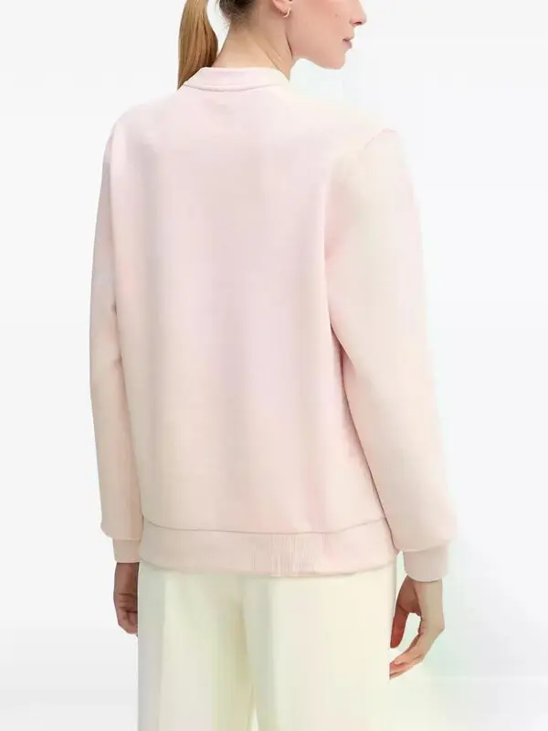 Lacoste Logo-patch Ribbed-trim Sweater
