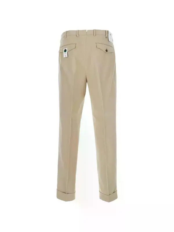 PT TORINO Pleated Turn-up Trousers
