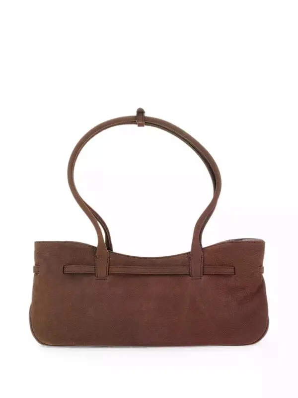 MARGESHERWOOD Buckle-detail Nubuck Shoulder Bag - Brown