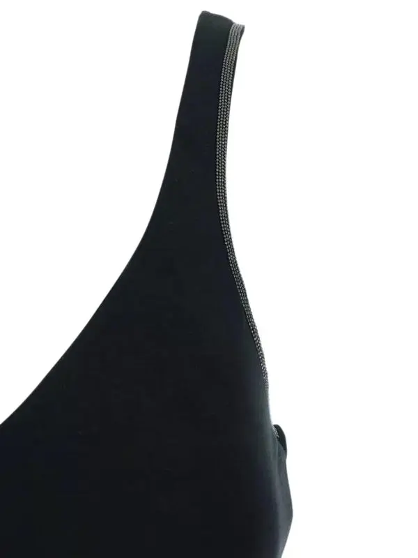Brunello Cucinelli Monili-trim V-neck Vest Top