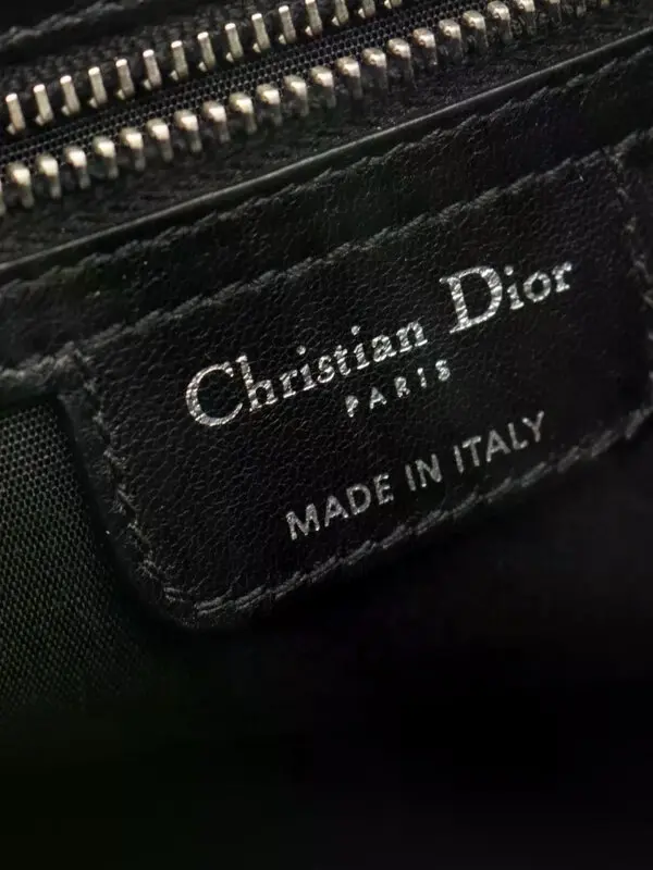 Dior Cannage Granville Shoulder Bag - Black