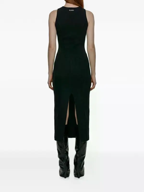 Attico Crew-neck Sleeveless Midi Dress