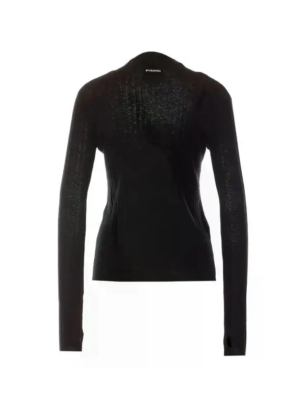 Pinko Ribbed-knit Wool Sweater