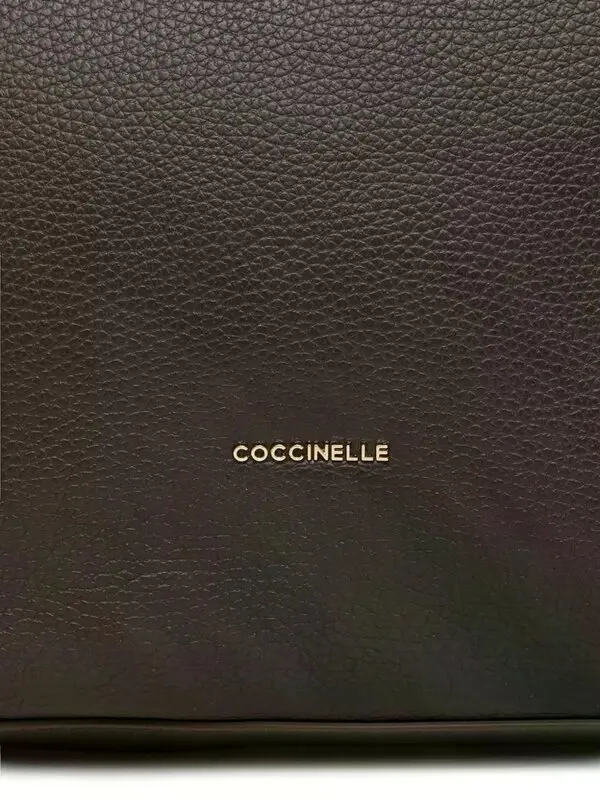 COCCINELLE Nory Grained-leather Tote Bag