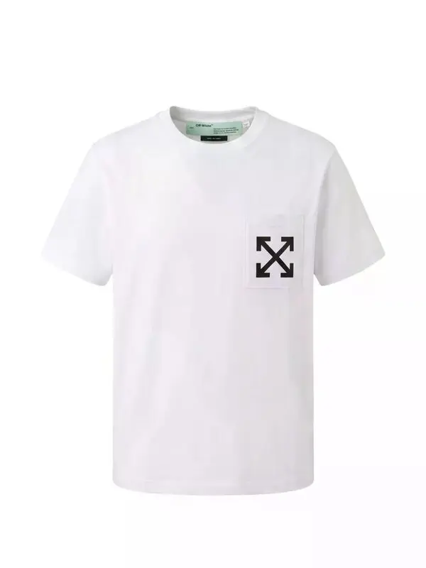 Off-White Arrows-print Patch Pocket T-shirt - White