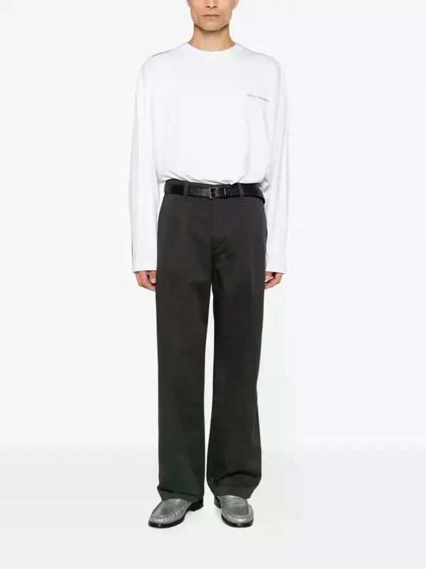 LEVI'S Pleated-detail Straight-leg Jeans - Grey
