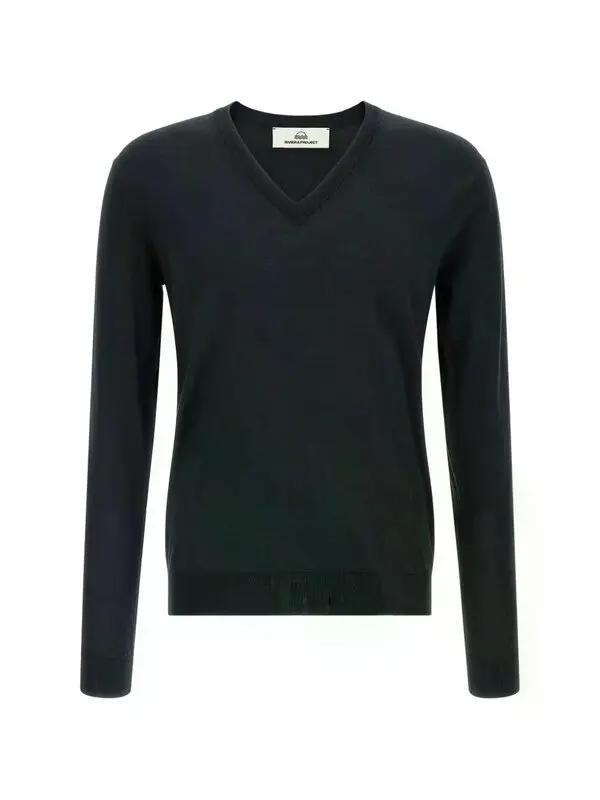 RIVIERA V-neck Sweater - Black