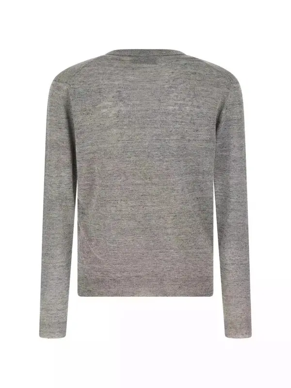 RIVIERA Melange V-neck Sweater - Grey