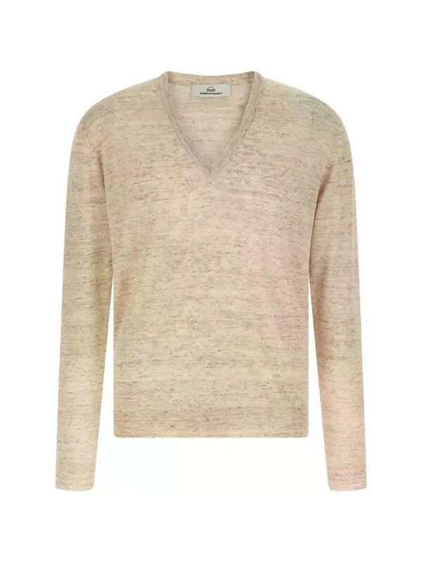 RIVIERA Melange V-neck Sweater - Neutrals