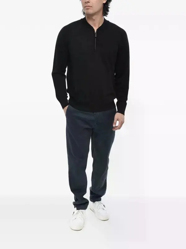PAOLO PECORA Half-zip Wool Sweater