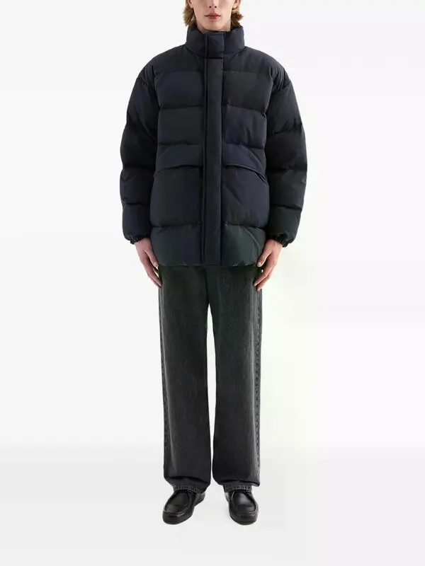 JIL SANDER Quilted Down Coat - Blue