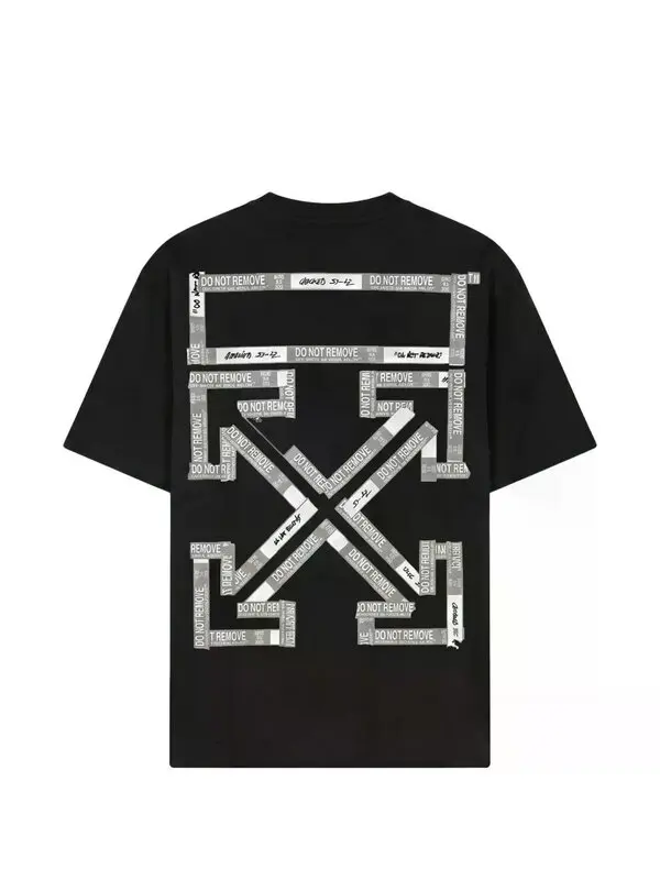 Off-White Logo-embroidered Cotton T-shirt