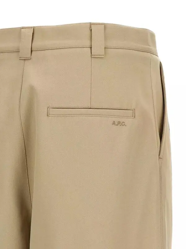 A.p.c. Ricky Pleated Cotton Gabardine Trousers