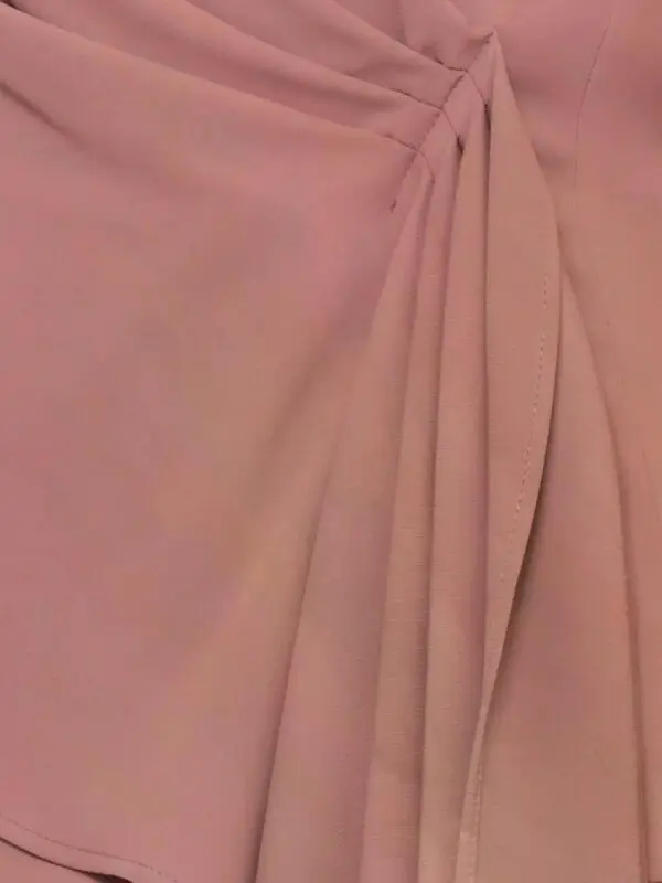 EMME Asymmetrical Hem Corset Blouse And Trousers Set