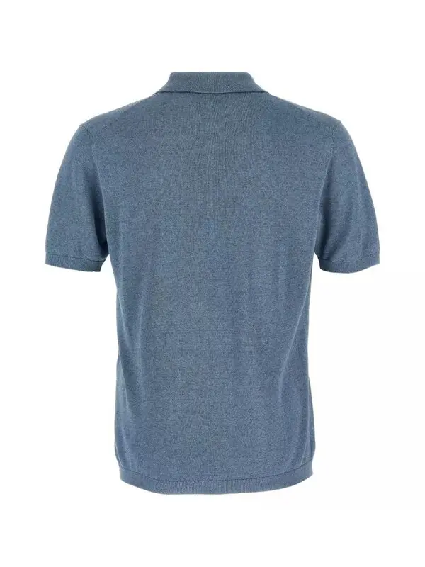 RIVIERA Mélange Open-collar Polo Shirt