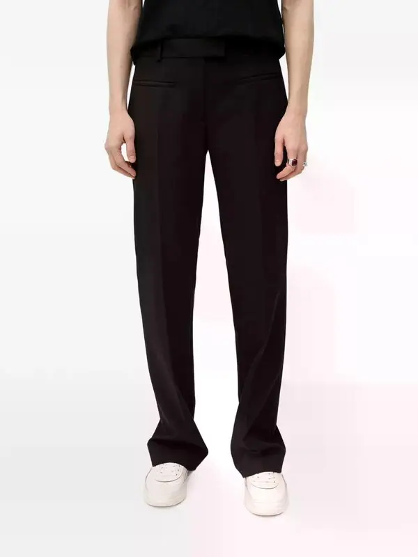 Hugo Pressed-crease Tailored Trousers - Black