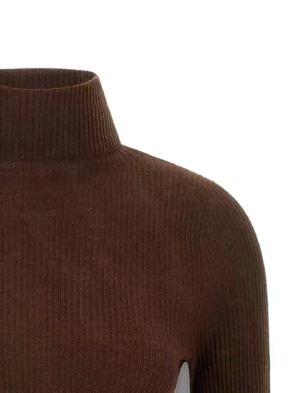 Fabiana Filippi Ribbed Knit Turtleneck Sweater