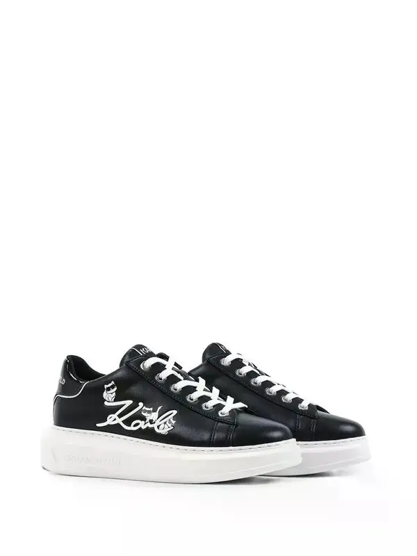 Karl Lagerfeld Logo-embroidered Platform Sneakers