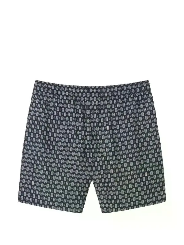 Lacoste Tennis-print Shorts - Blue
