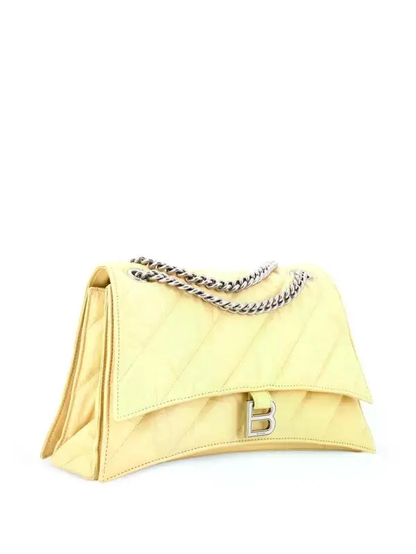 Balenciaga Crush Chain Flap Bag Quilted Crushed Calfskin Medium Shoulder Bag