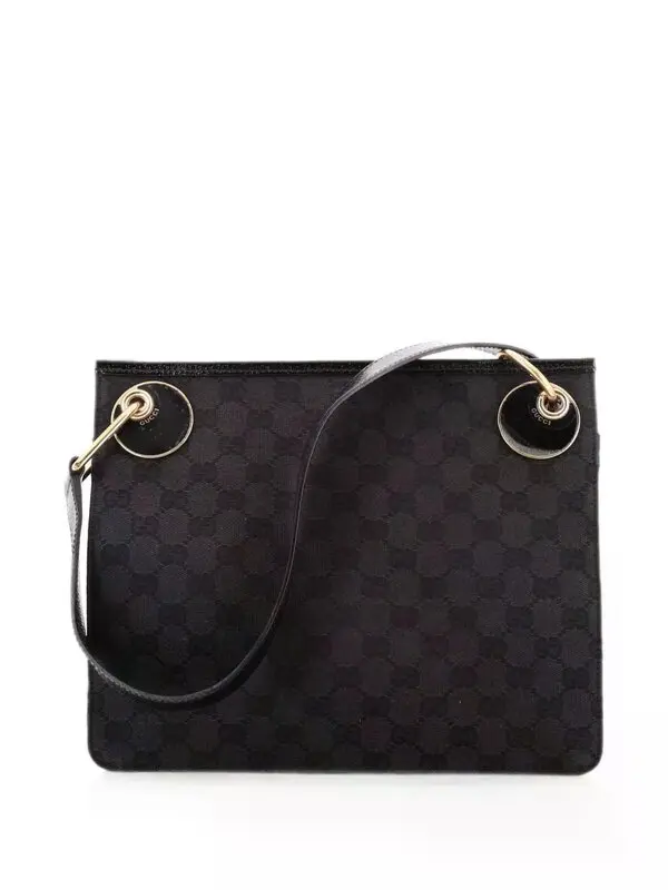 Gucci Gg Canvas Small Messenger Bag - Black