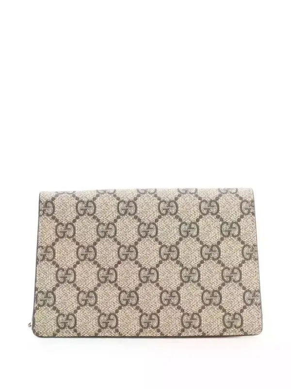 Gucci Dionysus Bag Gg Coated Canvas Super Mini Crossbody Bag - Brown
