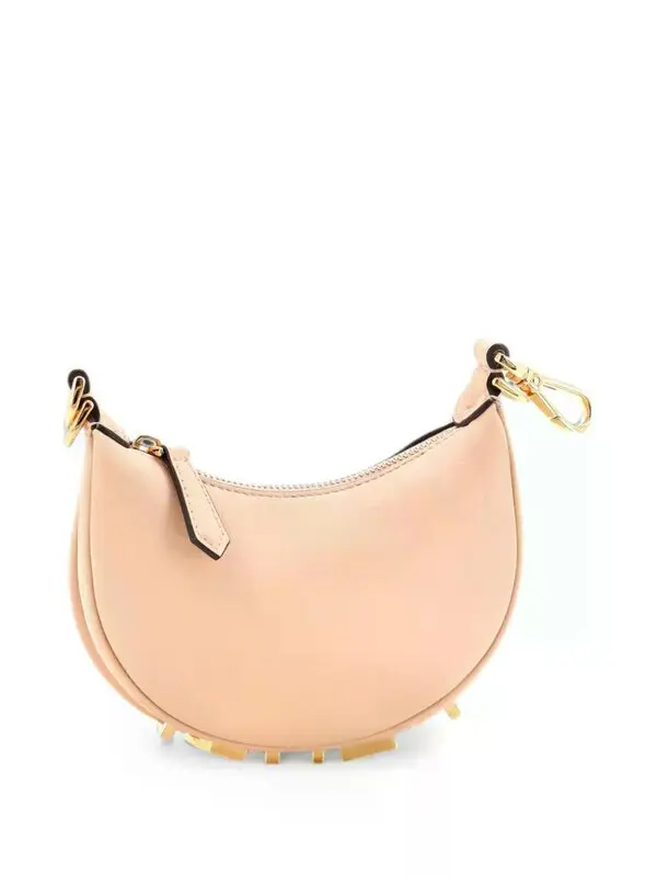 Fendi Fendigraphy Bag Leather Nano Hobo Bag
