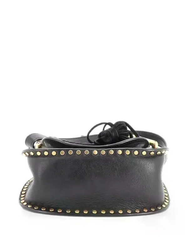 Chloé Hudson Whipstitch Leather Mini Crossbody Bag - Black