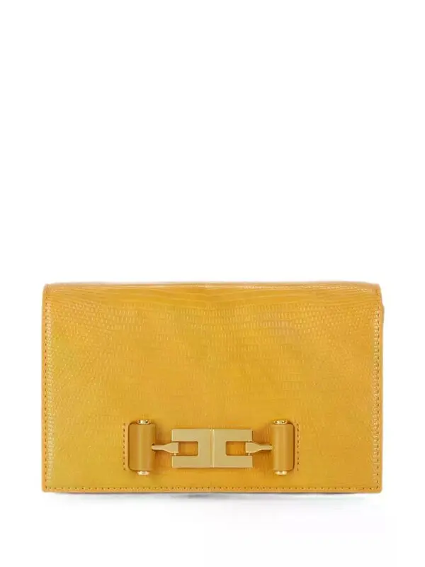 Elisabetta Franchi Shoulder Bag With Chain Strap - Yellow