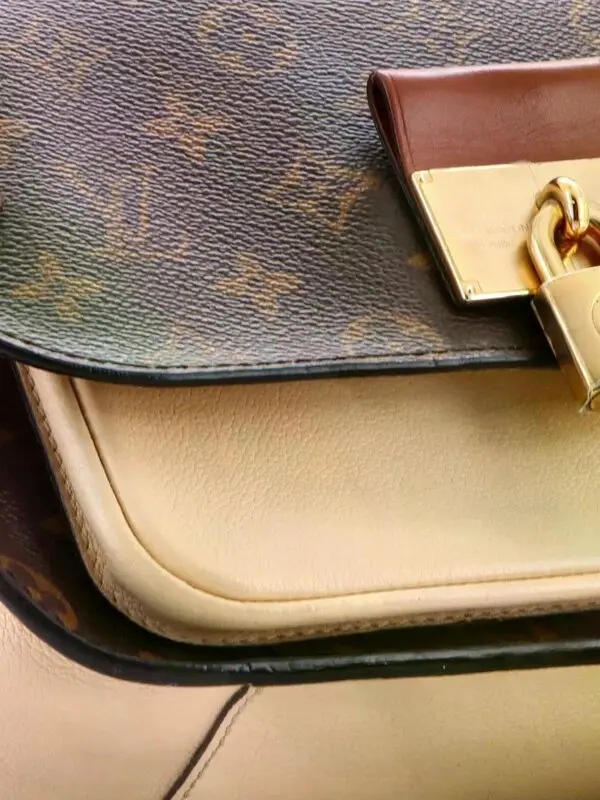 LOUIS VUITTON Vaugirard Monogram Canvas And Leather Satchel - Brown