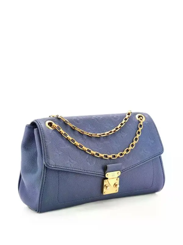 LOUIS VUITTON Saint Germain Handbag Monogram Empreinte Leather Pm - Blue