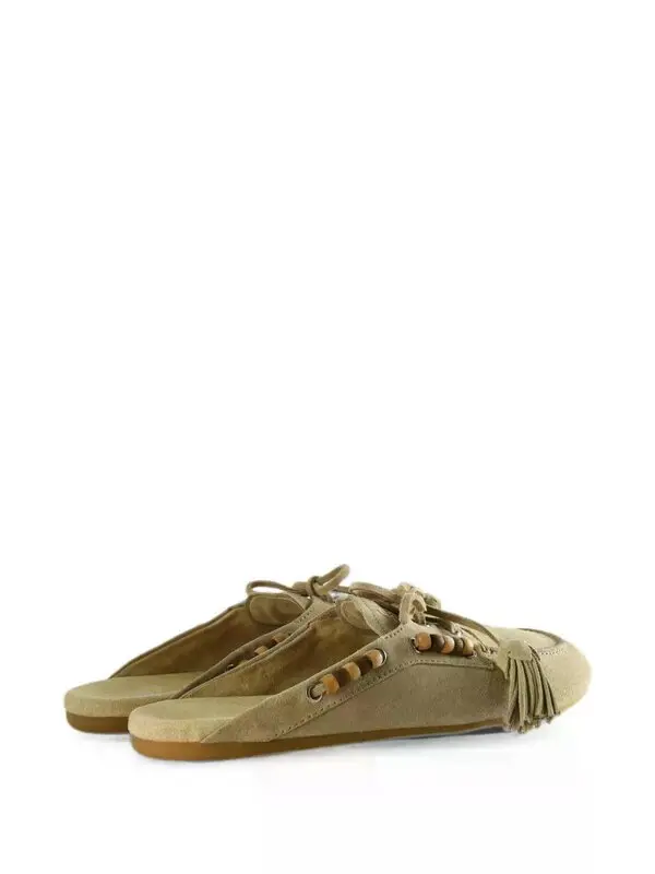 Miu Miu Embellished Tassel Mules