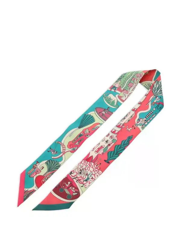 Hermès 2010s Exposition Universelle Twilly Scarf