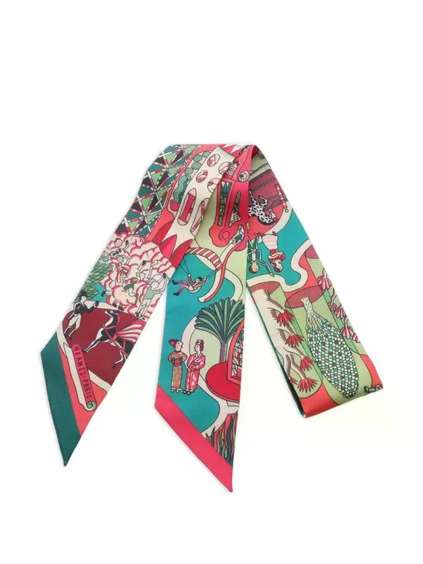 Hermès 2010s Exposition Universelle Twilly Scarf