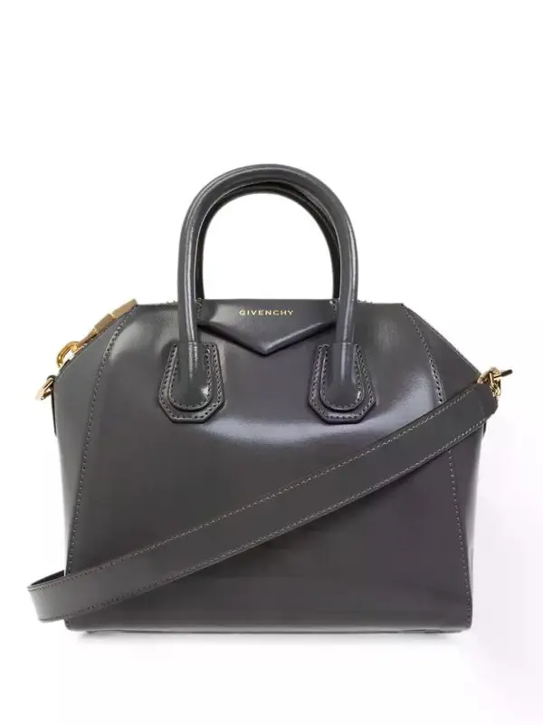 Givenchy Antigona Leather Shoulder Bag - Grey