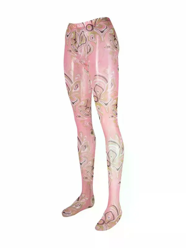 Emilio Pucci Africana Print Elasticated Waist Tights