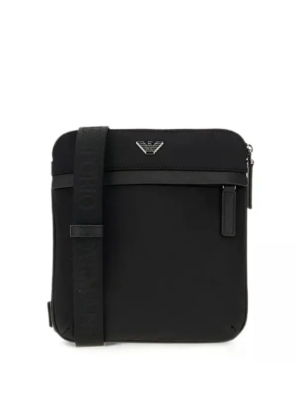 Emporio Armani Logo-plaque Shoulder Bag - Black