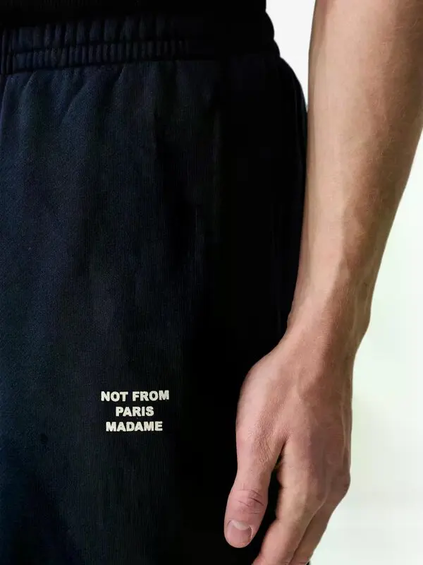 Drole De Monsieur Slogan-print Track Pants