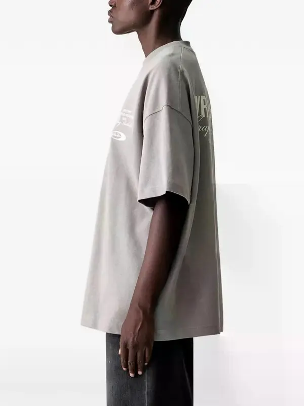 WRSTBHVR Logo-print Drop Shoulder T-shirt