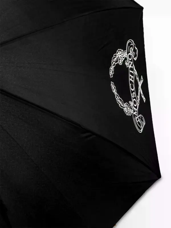 Moschino Logo-print Umbrella - Black